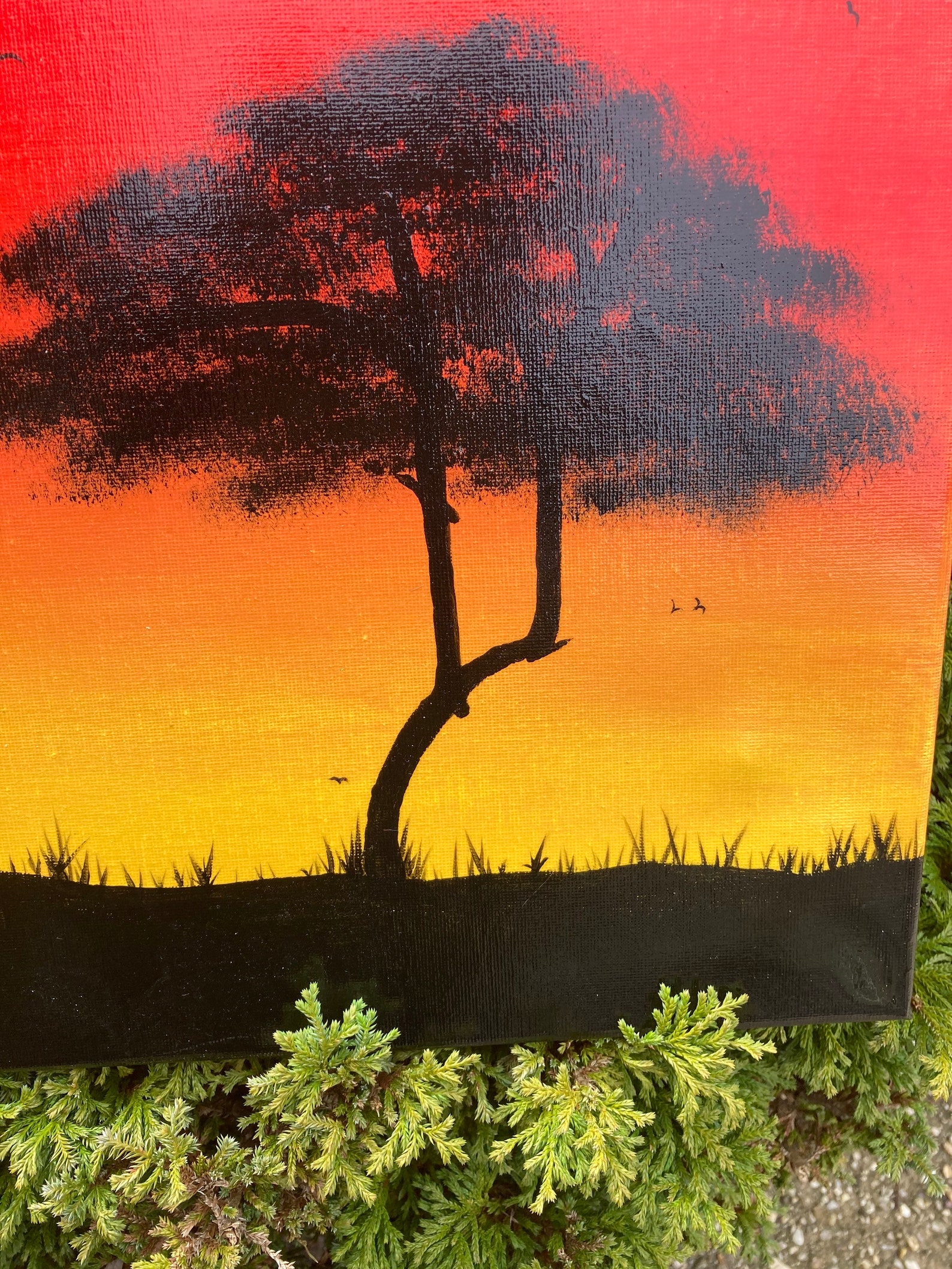 African Savannah, African Art Wall Decor, Africa Painting, African ...