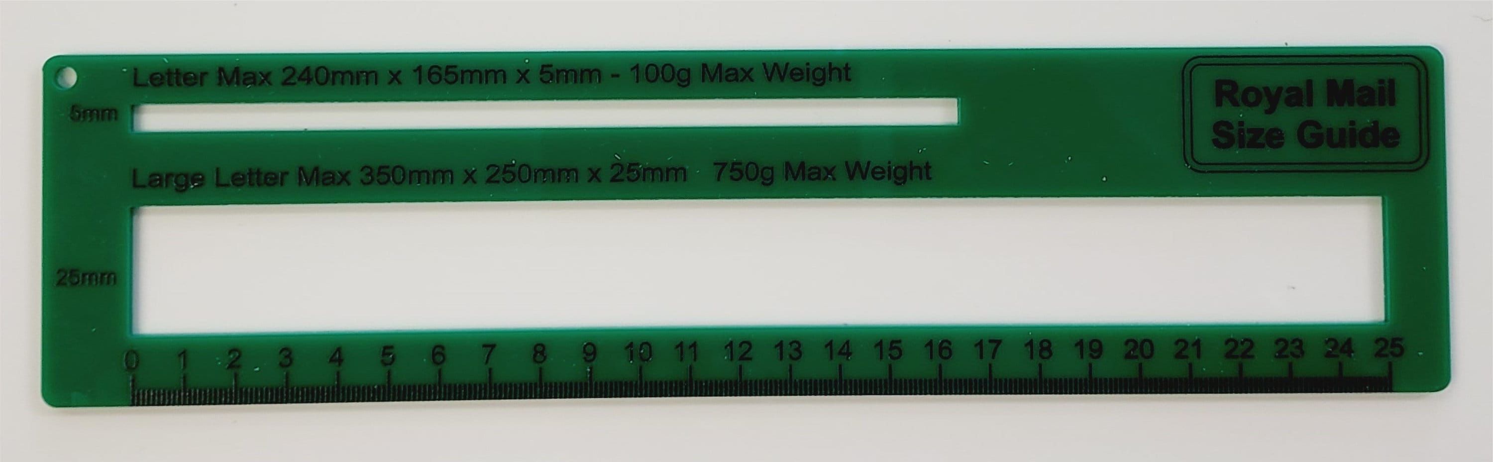 Royal Mail Size Guide for Letters and Large Letters in Acrylic or Wood ...