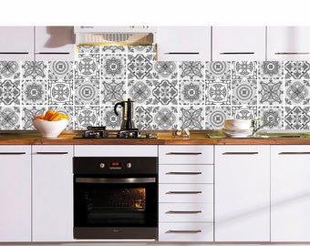 Tile Stickers, Pack of 16, Waterproof Use on 200mm X 200mm, 20 X 20cm ...