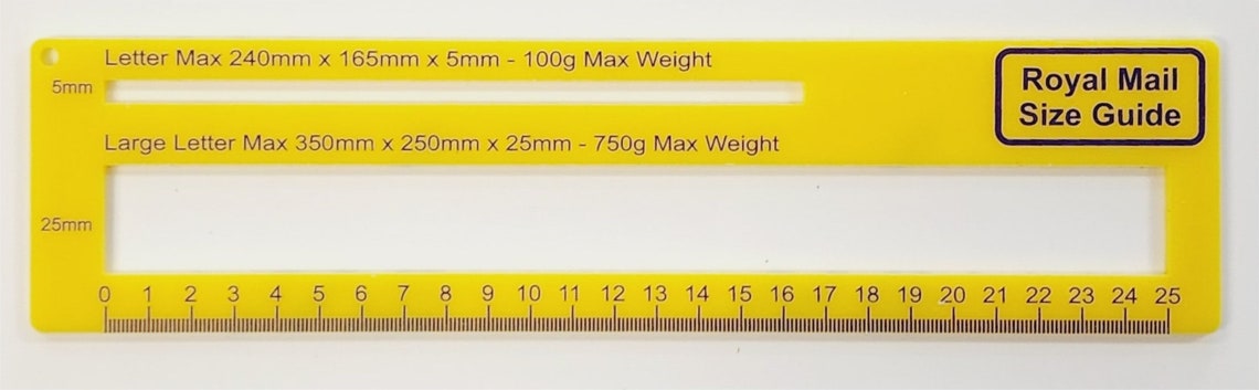 Royal Mail Size Guide for Letters and Large Letters in Acrylic - Etsy UK