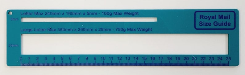 Royal Mail Size Guide for Letters and Large Letters in Acrylic or Wood ...