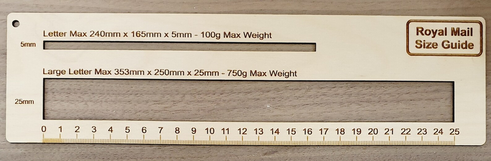 Royal Mail Size Guide for Letters and Large Letters in Acrylic | Etsy