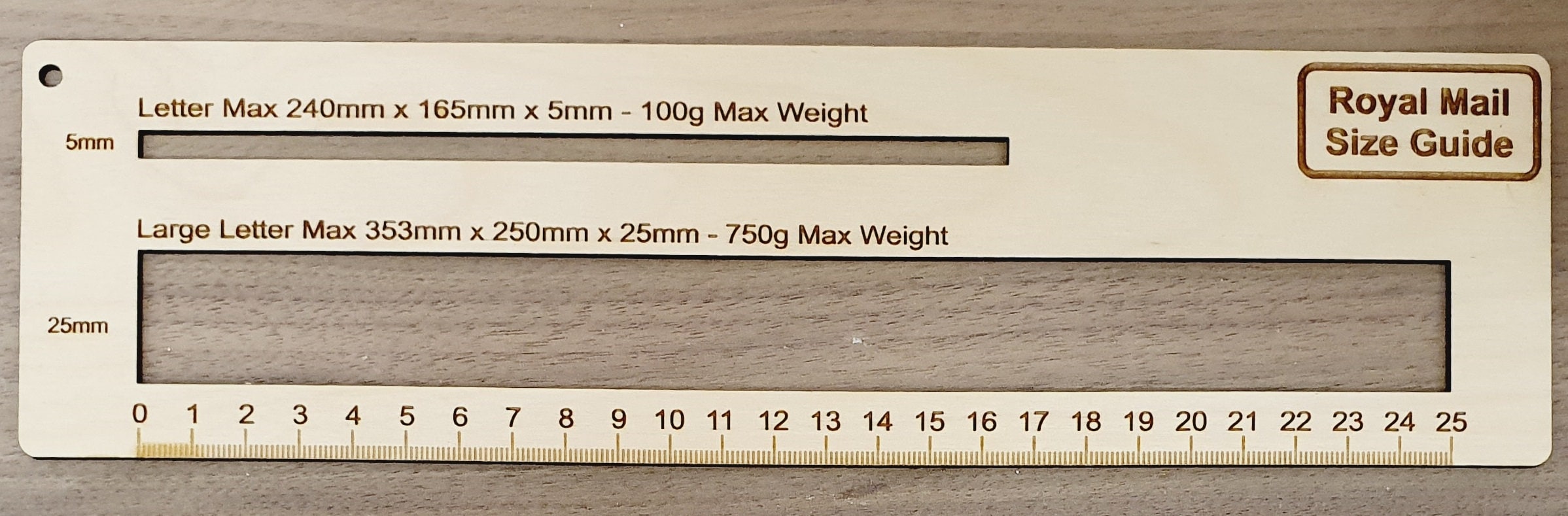 Royal Mail Size Guide for Letters and Large Letters in Acrylic | Etsy