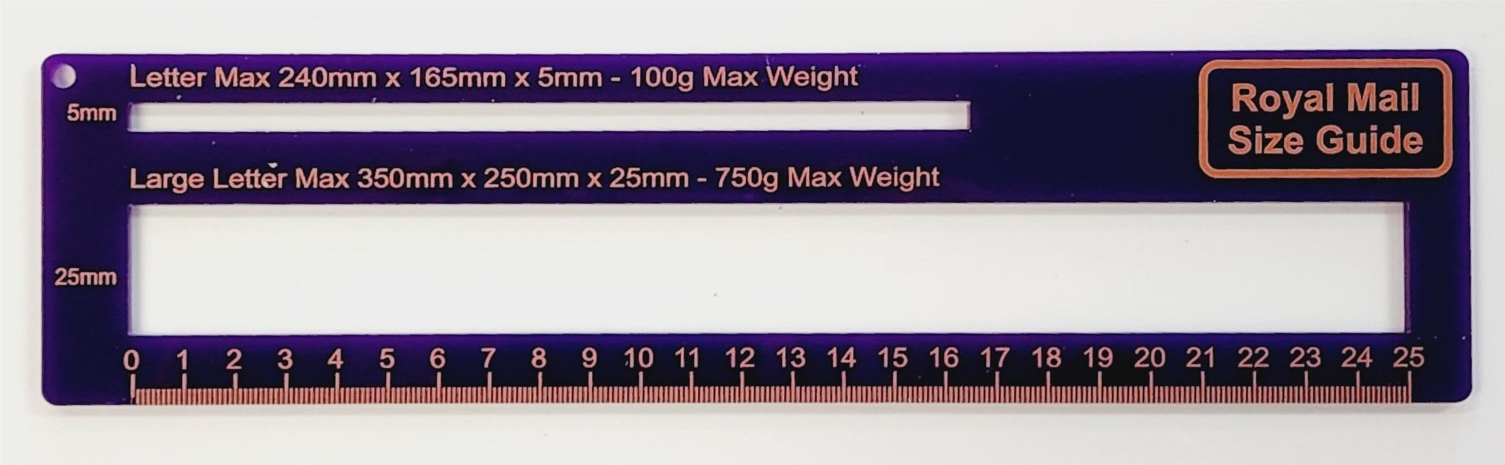 Royal Mail Size Guide for Letters and Large Letters in Acrylic - Etsy UK