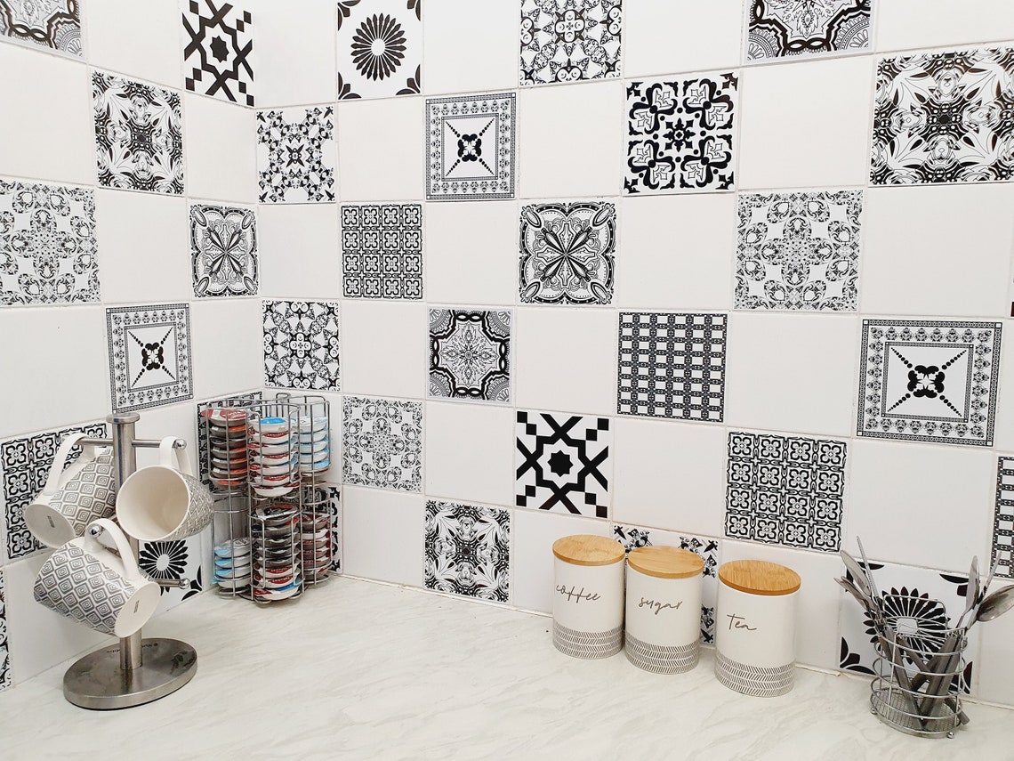 Mosaic Tile Stickers Pack of 12 Waterproof Transfers for - Etsy UK