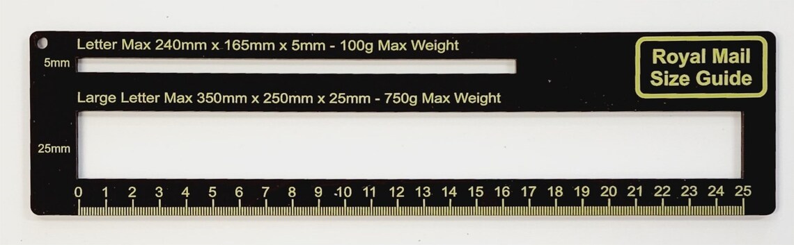 Royal Mail Size Guide for Letters and Large Letters in Acrylic - Etsy UK