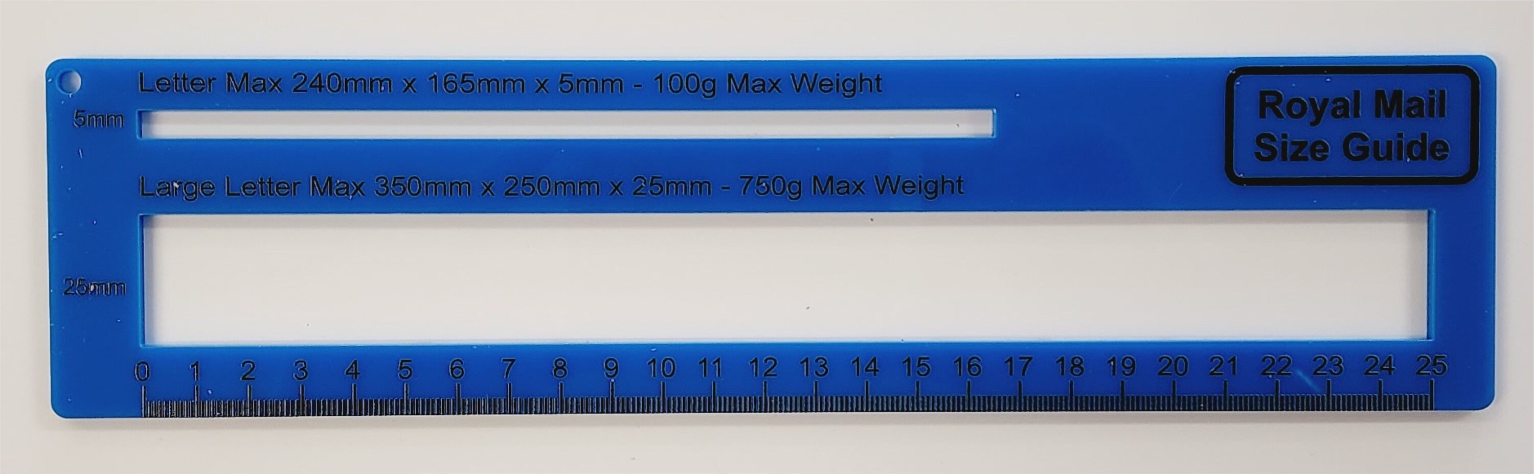 Royal Mail Size Guide for Letters and Large Letters in Acrylic or Wood ...