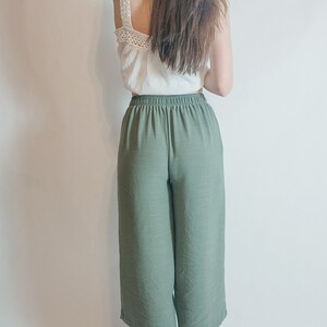 Linen Pant Pattern | Digital PDF Sewing Pattern | Wide Leg Pants ...