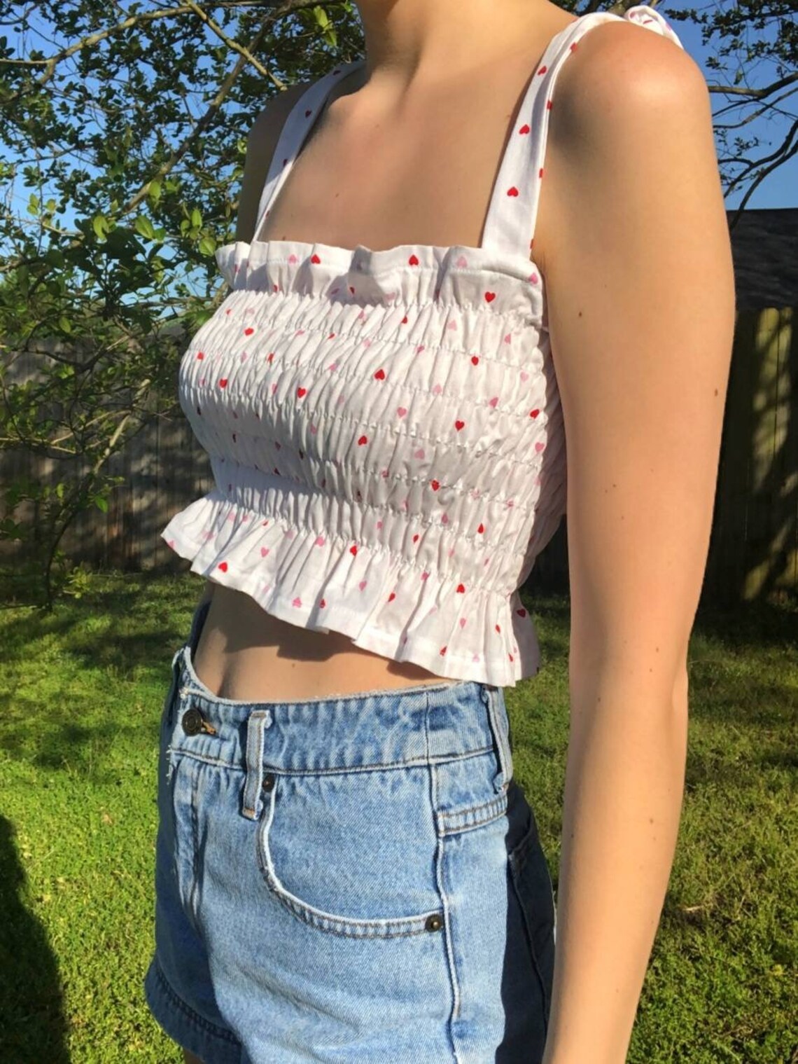 Shirred Crop Top Sewing Pattern Digital PDF Sewing Pattern - Etsy