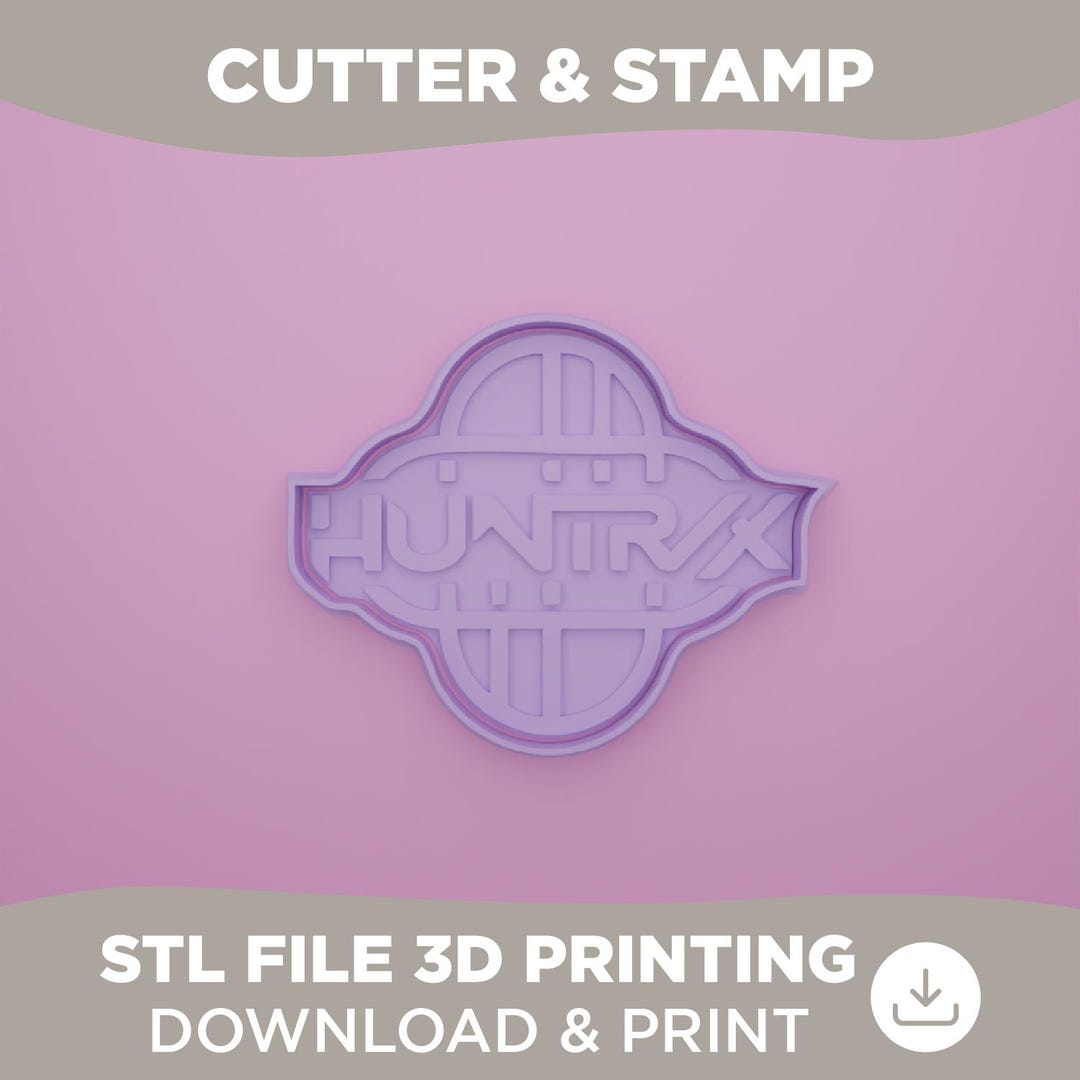 K-pop Demon Hunters Huntrex Logo Cutter and Stamp STL – Digital ...