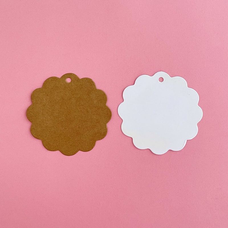 White Scalloped - Etsy