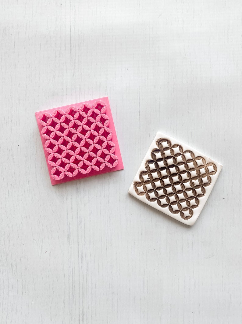 Mosaic Set Cookie Stamp - 4 Design Geometrical Flower Patterns - DIY ...
