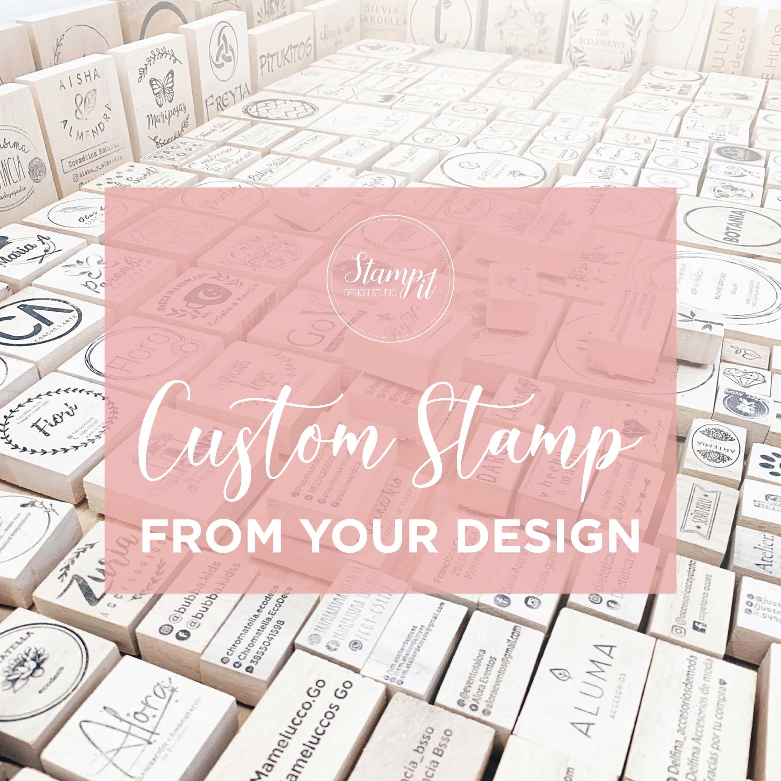 Custom Logo Stamp Custom Design Stamp Business Logo Stamp - Etsy