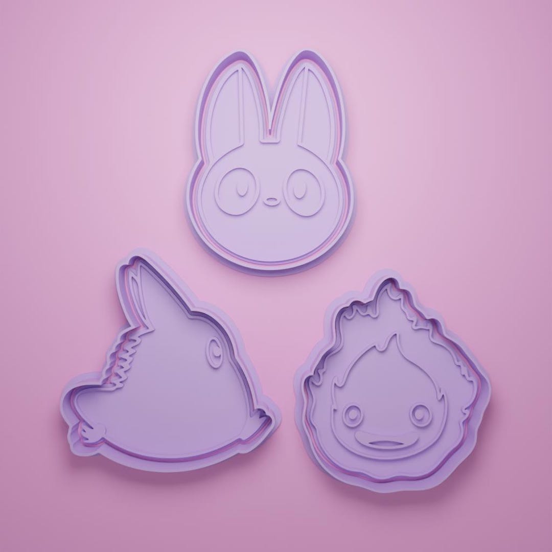 Studio Ghibli Magical Companions Cutter and Stamp Set STL – Calcifer ...