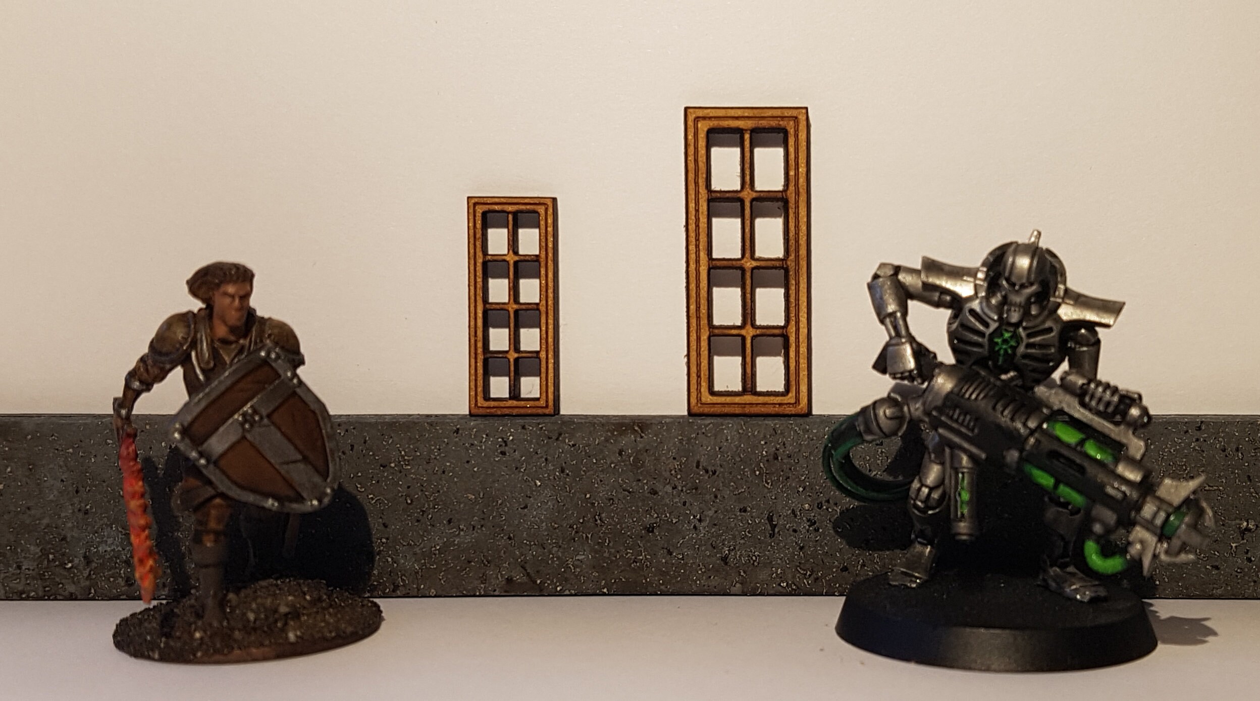 10 Pack MDF Laser Cut Windows for Terrain Buildings D&D Warhammer 28mm ...