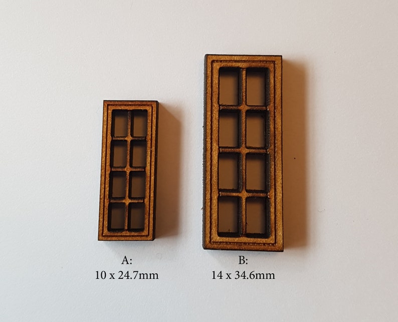 10 Pack MDF Laser Cut Windows for Terrain Buildings D&D | Etsy