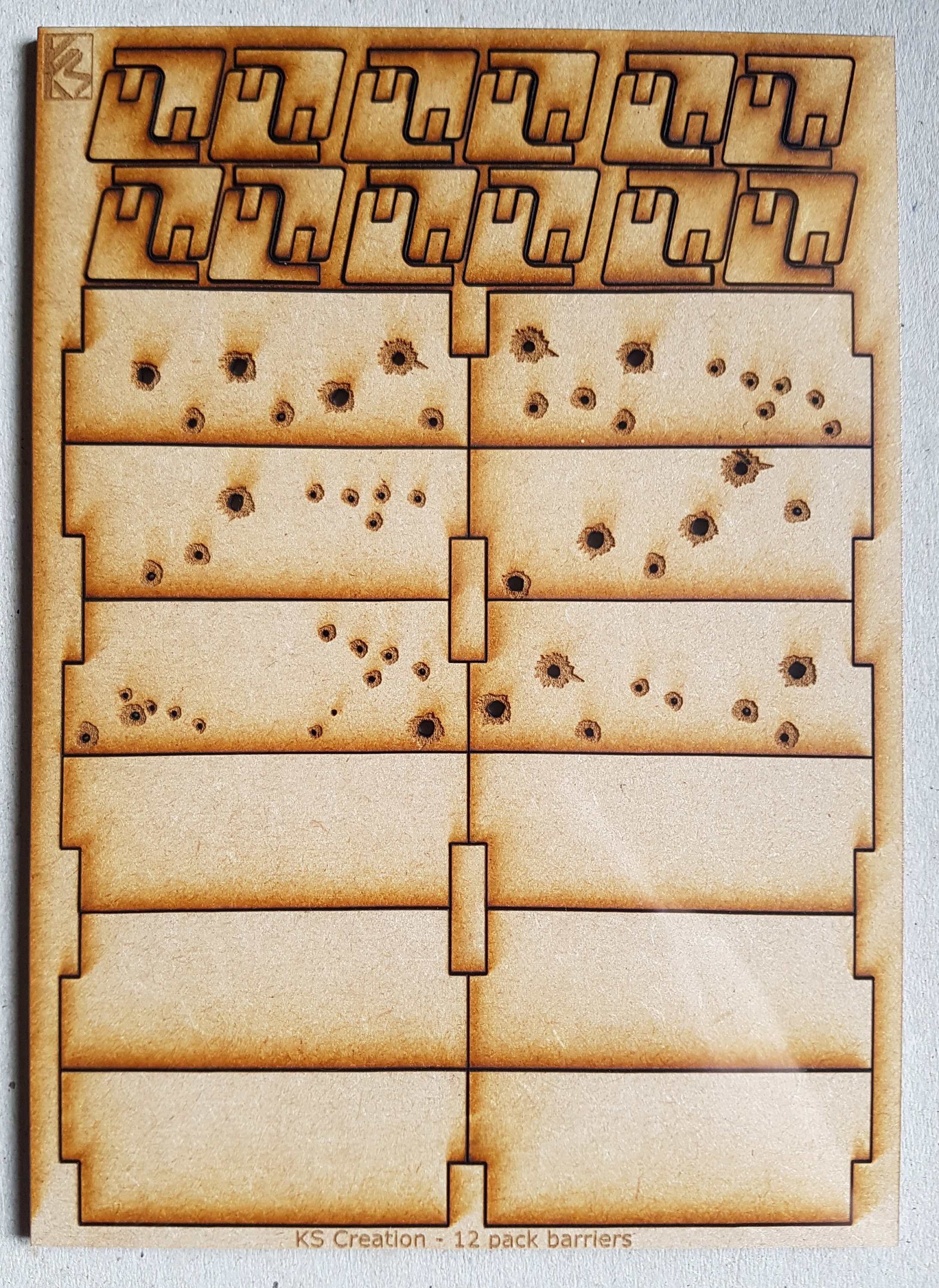 12x Barricades Jersey Barriers War Games Kill Team 28mm Scatter Terrain ...