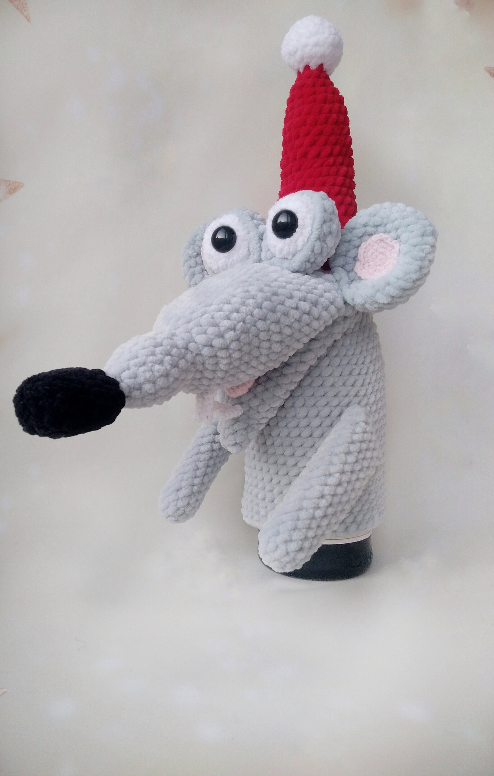 Gray rat toy Rat soft toy gift for baby sensory toy | Etsy