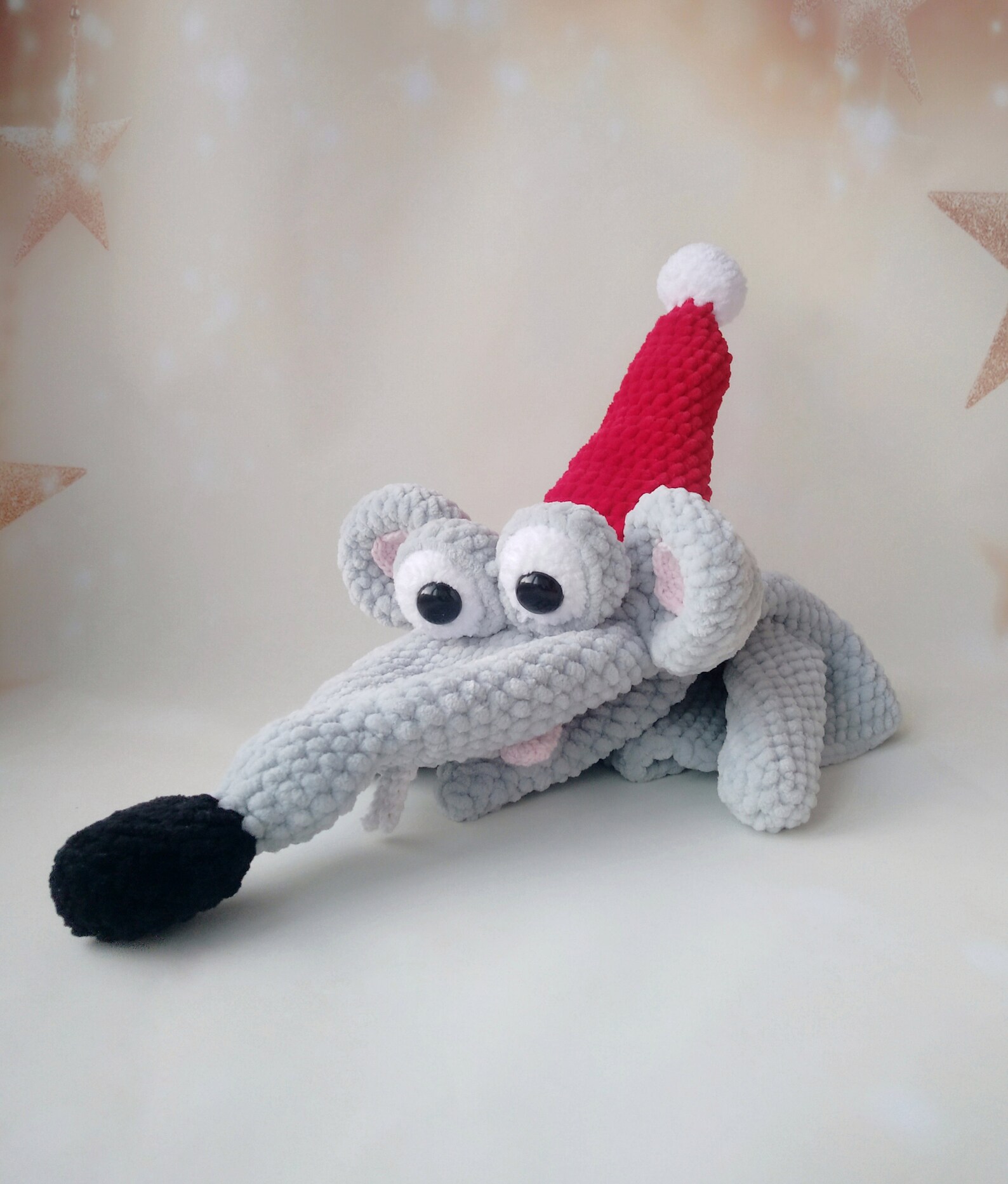 Gray Rat Toy Rat Soft Toy Gift for Baby Sensory Toy | Etsy