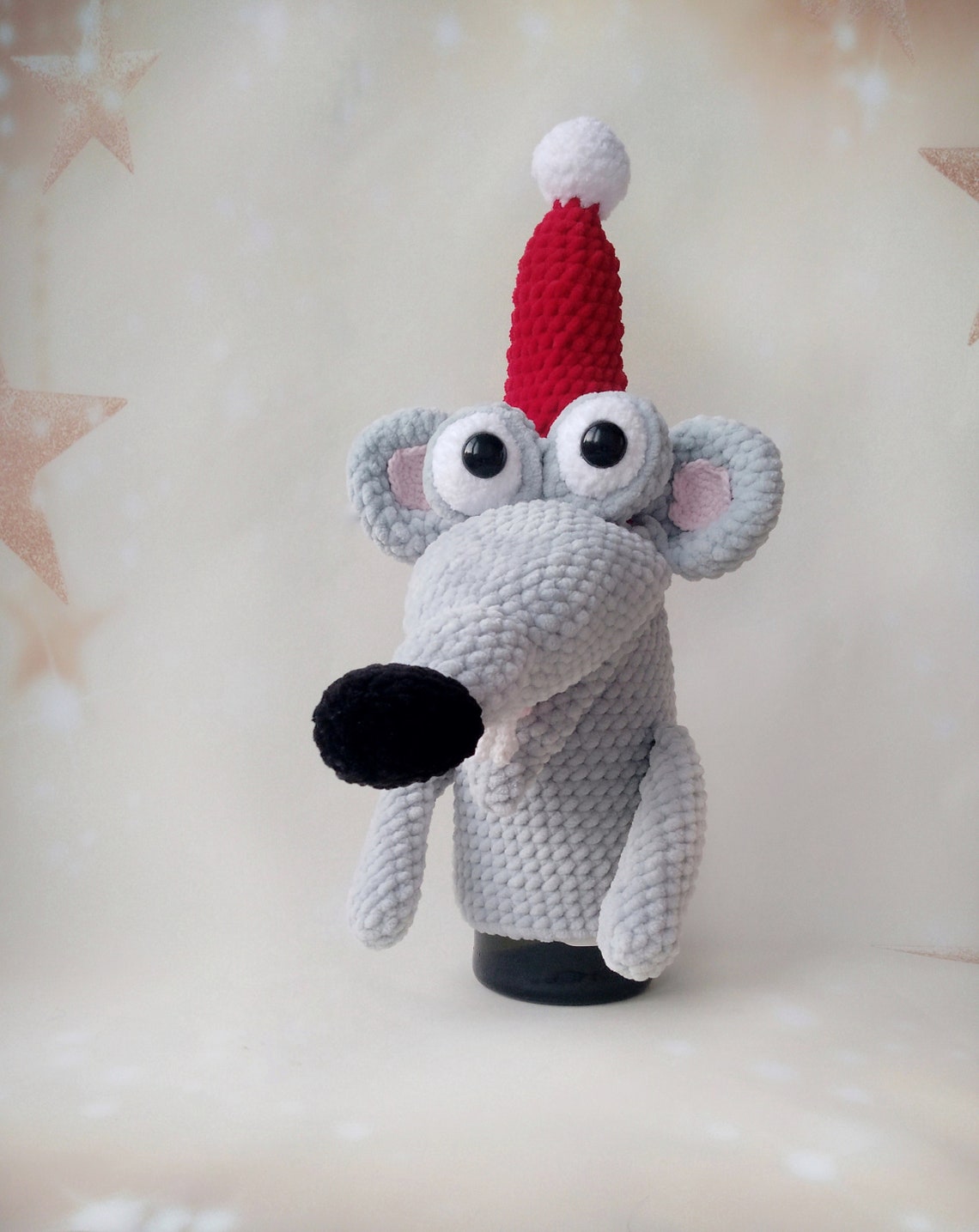 Gray Rat Toy Rat Soft Toy Gift for Baby Sensory Toy | Etsy