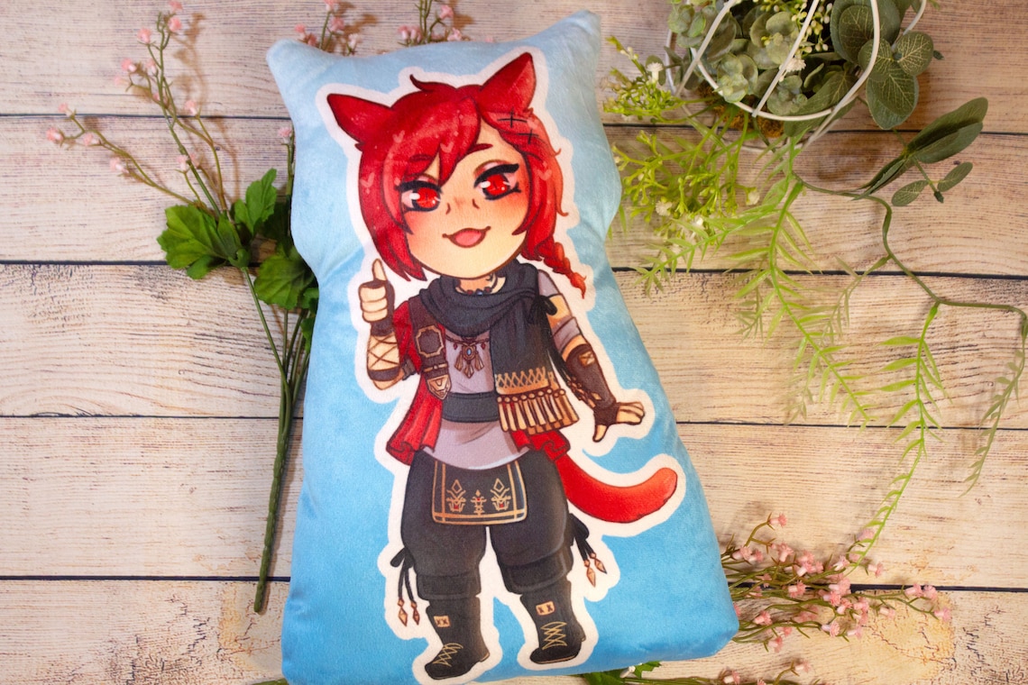 G'raha Tia 11inch Anime Video Game Plush Pillow FFXIV | Etsy