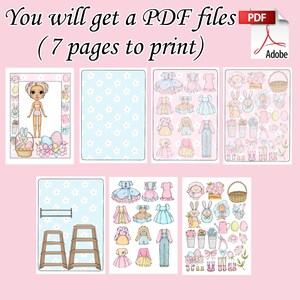 Printable Paper Doll Spring Blythe With Clothes - Digital PDF, Easter ...