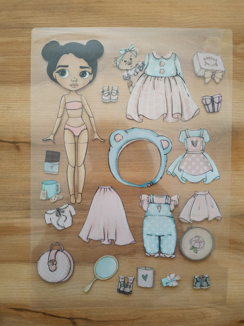 Printable Paper Doll Blythe With Clothes Digital PDF Instant - Etsy