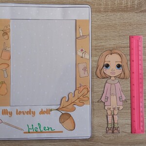 Printable Paper Doll Autumn Blythe With Clothes - Digital Instant ...