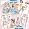 Printable Paper Doll Blythe With Clothes - Digital PDF Instant Download, Dress up Cut Out Doll ...
