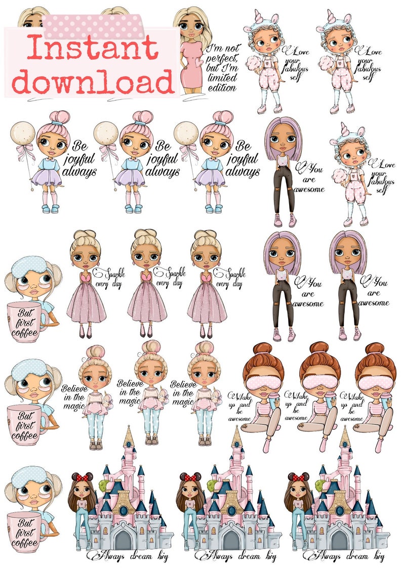Printable Digital Download PNG Blythe Doll Image Fabric Iron on Decal ...