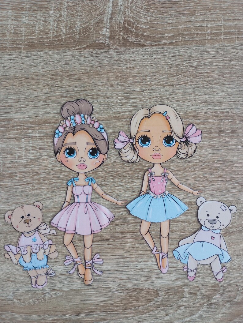 Printable Paper Doll Blythe Ballerina and Clothes, Digital Instant ...