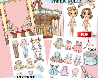 Printable Paper Doll Blythe Digital PDF Instant Download - Etsy