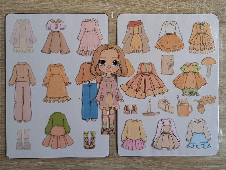Printable Paper Doll Autumn Blythe With Clothes - Digital Instant ...