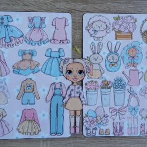 Printable Paper Doll Spring Blythe With Clothes - Digital PDF, Easter ...