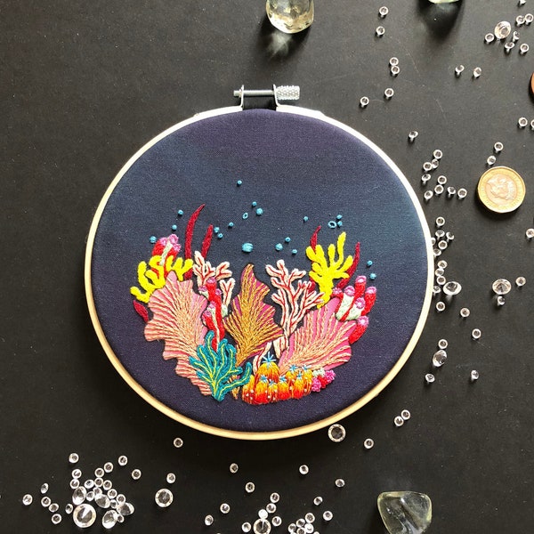 Coral Embroidery - Etsy