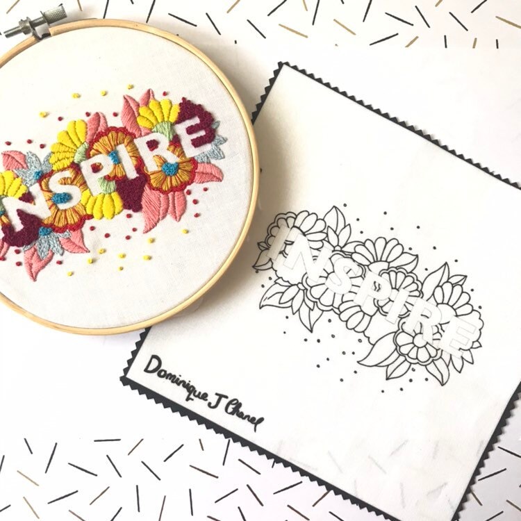 Inspire Embroidery Pattern, Needlecraft Pattern, Embroidery Pattern ...