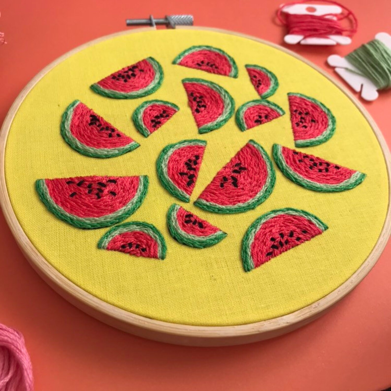 Watermelon Embroidery Pattern, Needlecraft Pattern, Embroidery Pattern ...