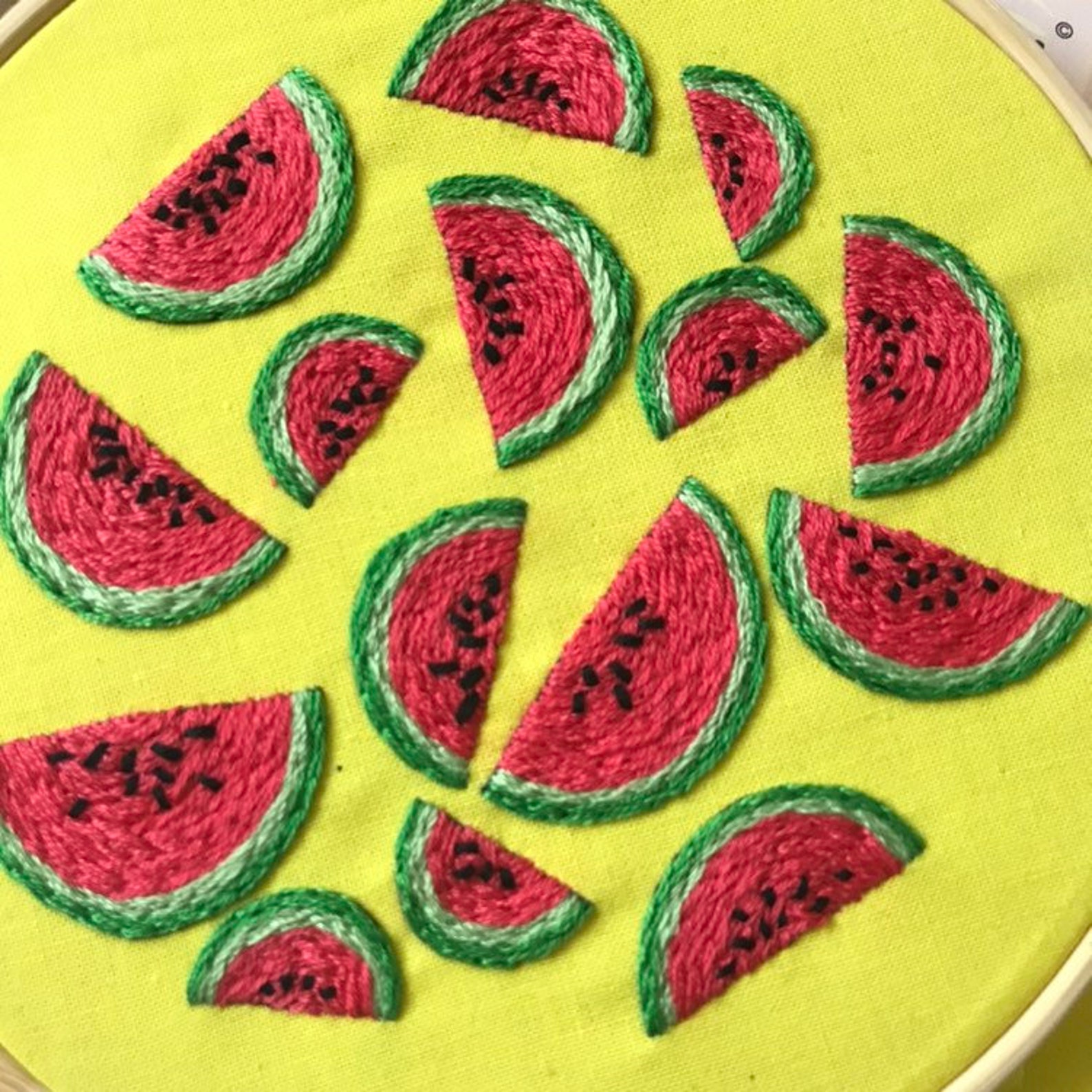 Watermelon Embroidery Pattern, Needlecraft Pattern, Embroidery Pattern ...