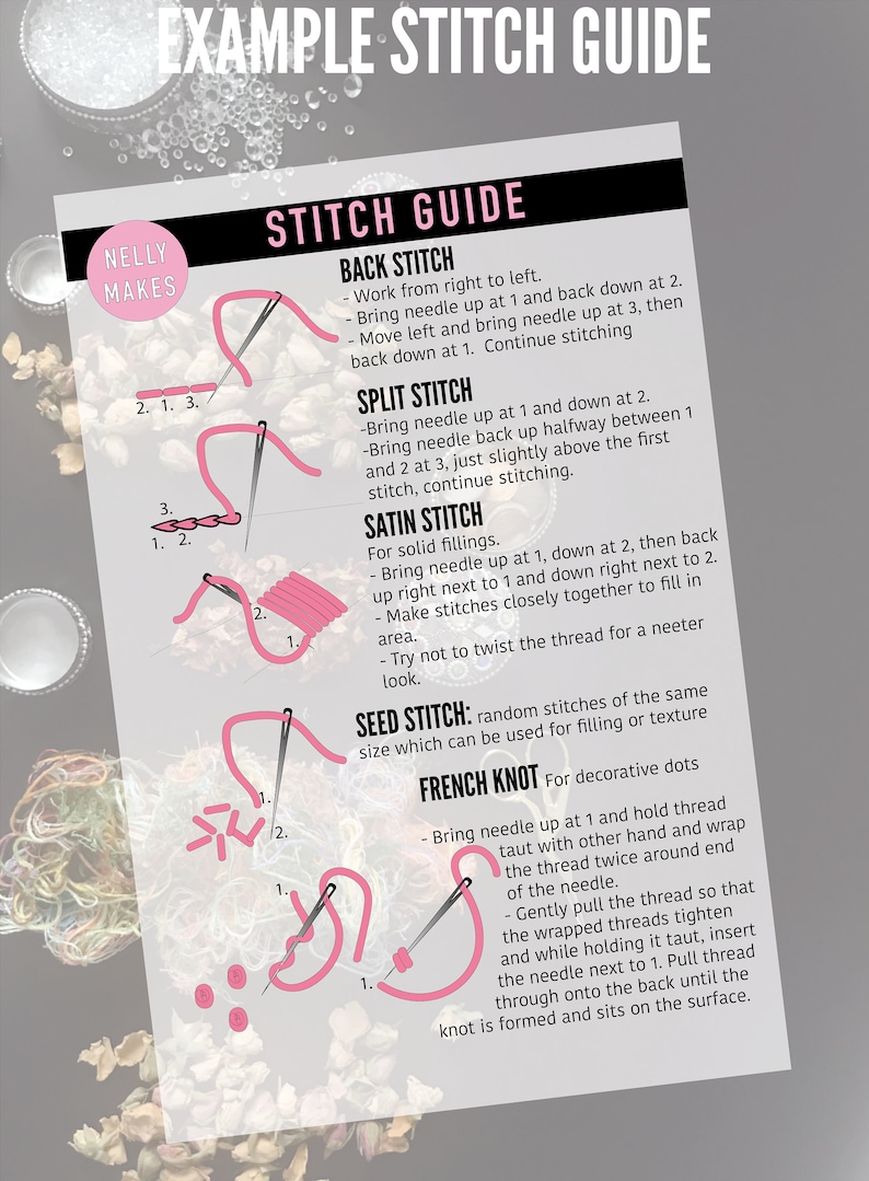 Monstera Embroidery Pattern PDF Download, Needlecraft, Embroidery ...