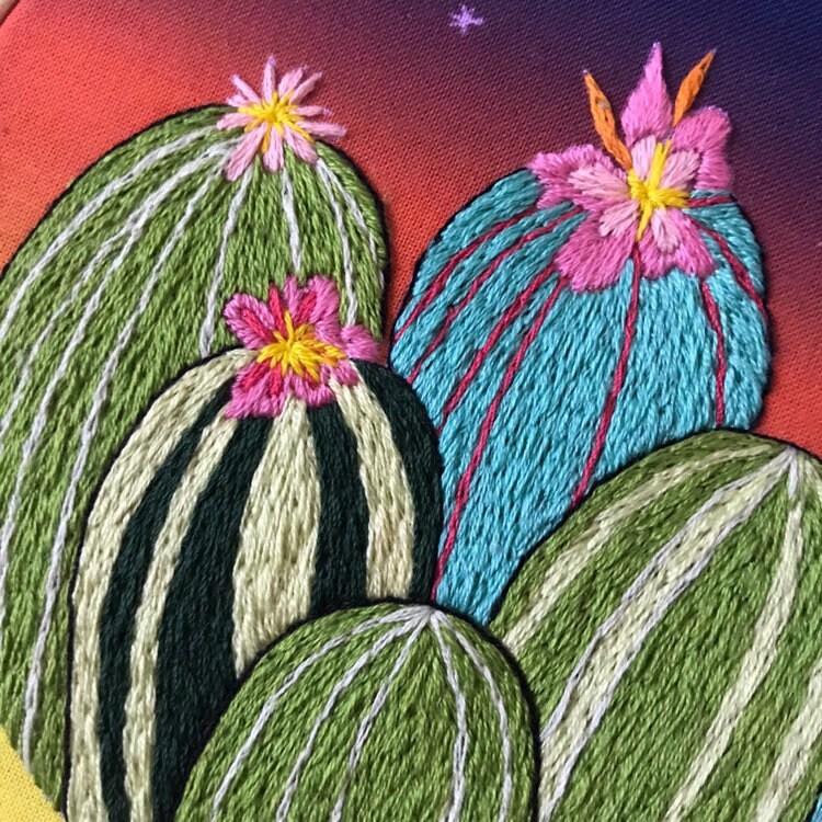 Cactus Embroidery Pattern PDF, Needlecraft Pattern, Embroidery Transfer ...