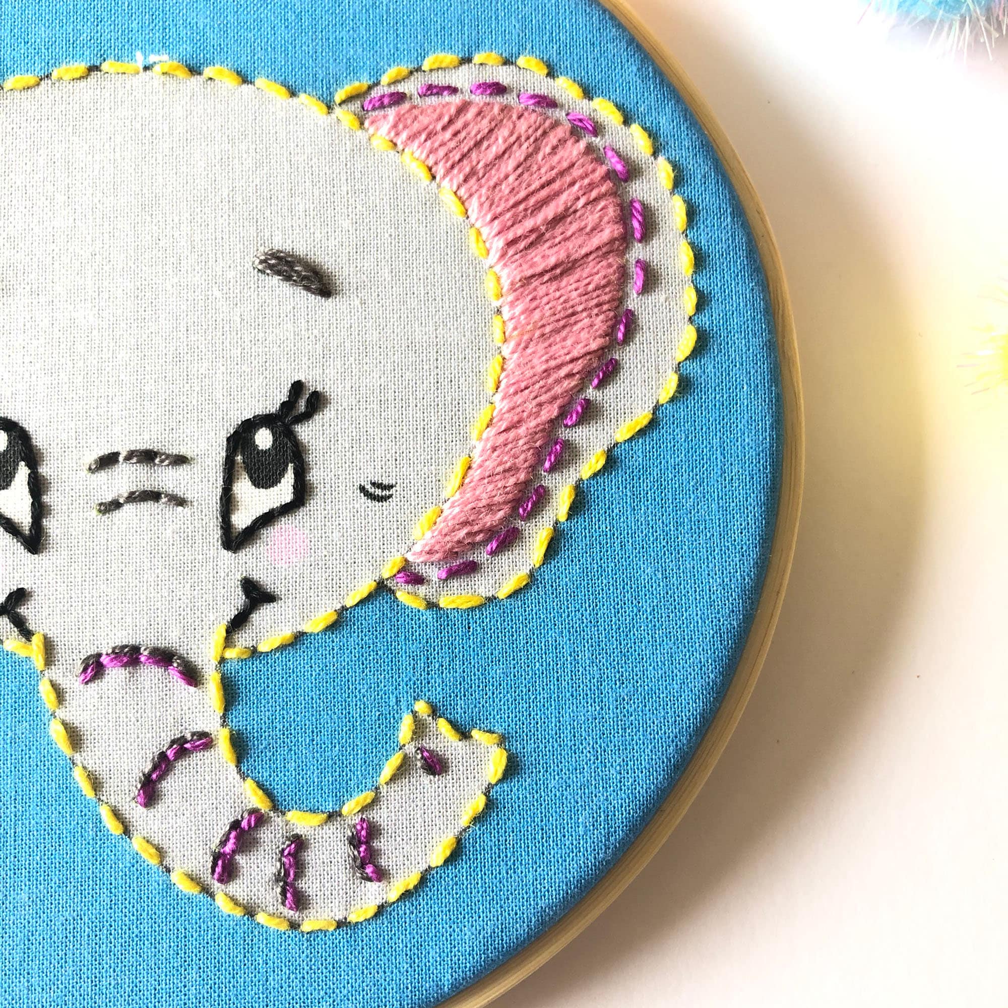 Cute Elephant Embroidery Kit Needlecraft Kit Embroidery - Etsy