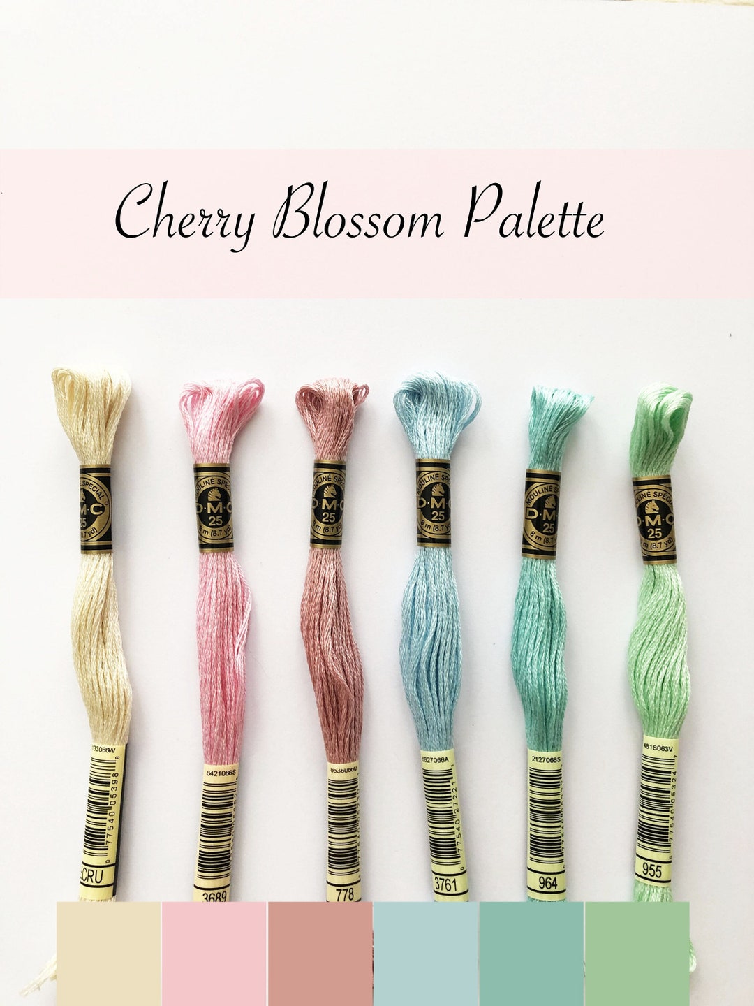DMC 6 Strand Embroidery Thread, CHERRY BLOSSOM, Embroidery Floss ...