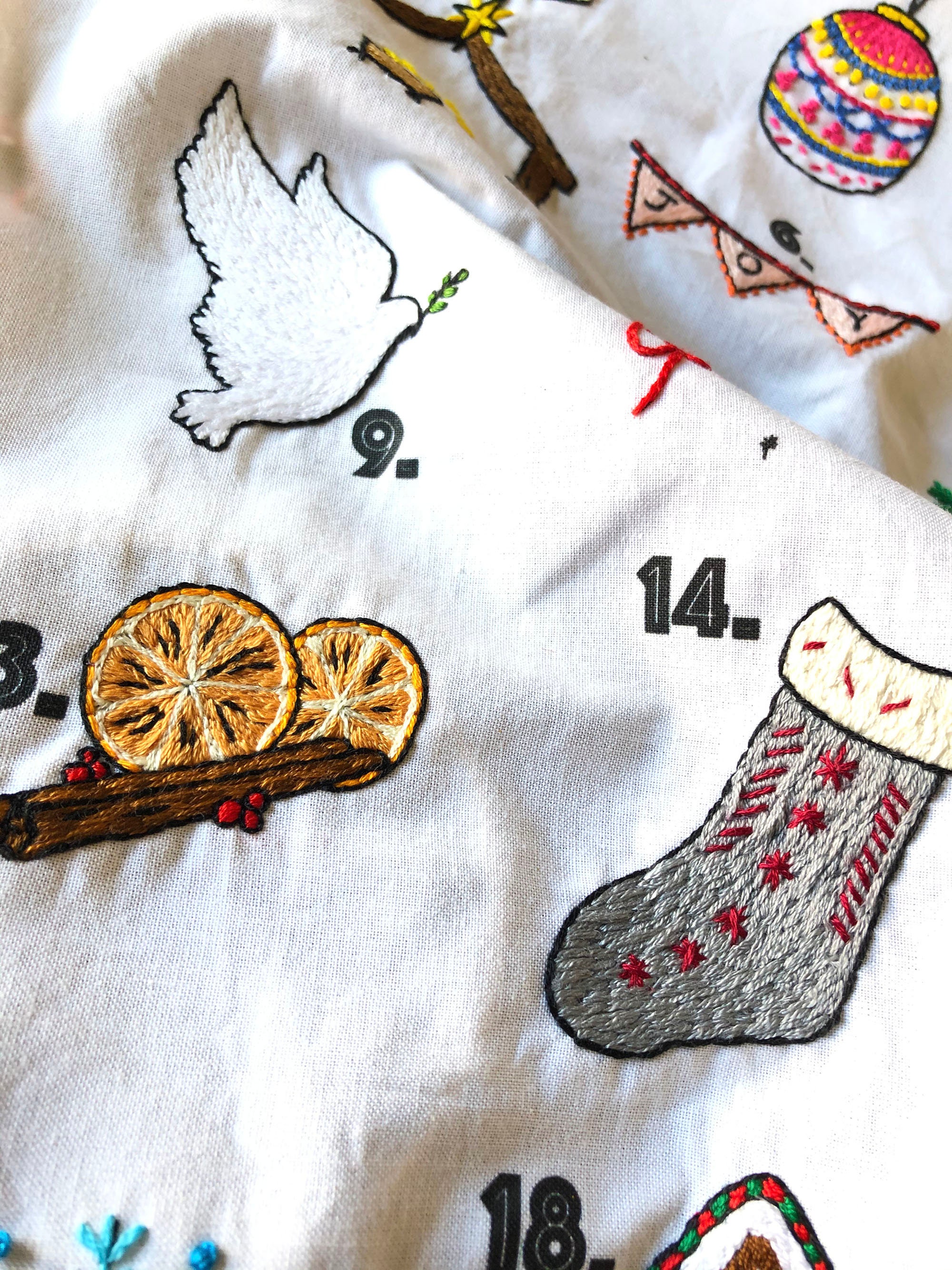 Advent Calendar Embroidery Advent Calendar 24 Days of | Etsy UK