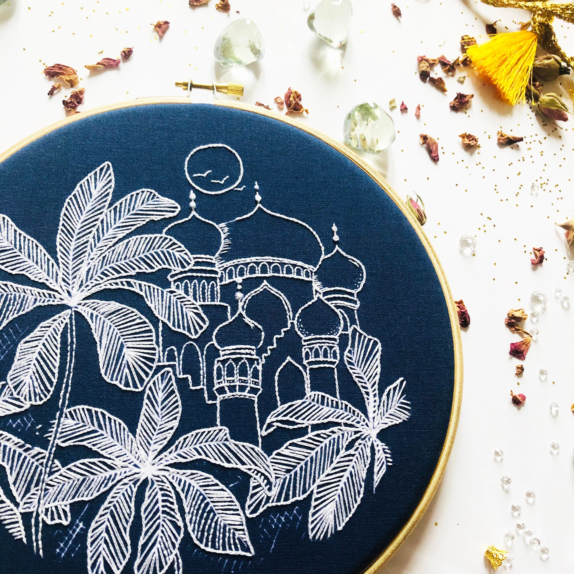 Hidden Palace Embroidery Pattern, Needlecraft, Embroidery Pattern ...
