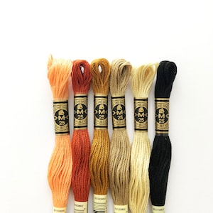 DMC 6 Strand Embroidery Thread, BOHO, Bohemian Palette Embroidery Floss ...