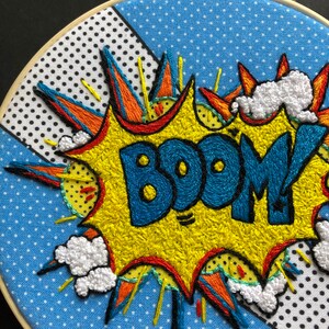 Pop Art Embroidery Kit, Needlecraft Kit, Embroidery Pattern, Beginner ...