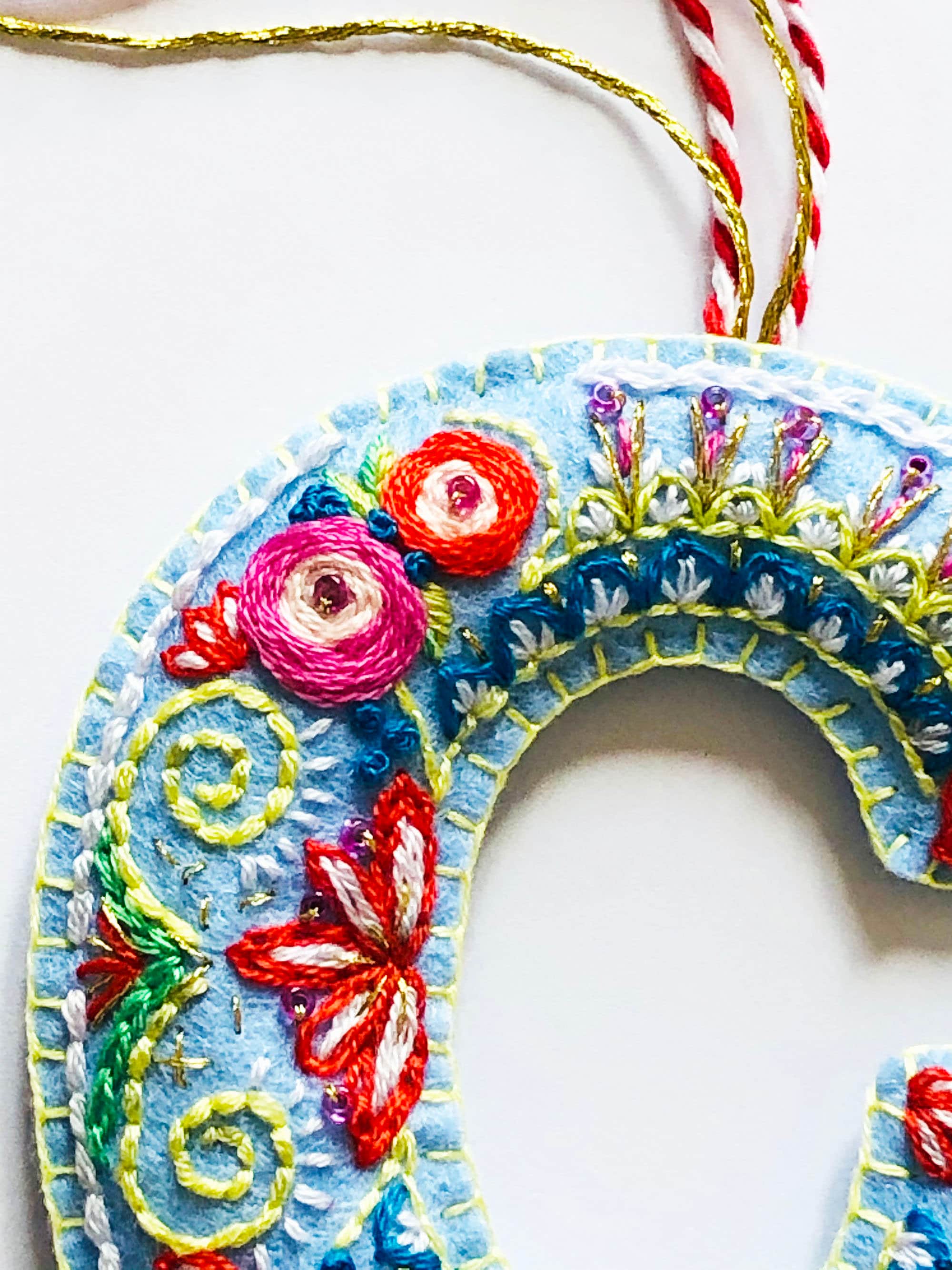 Embroidered Felt Alphabet Ornaments Pdf, Beginners Embroidery ...