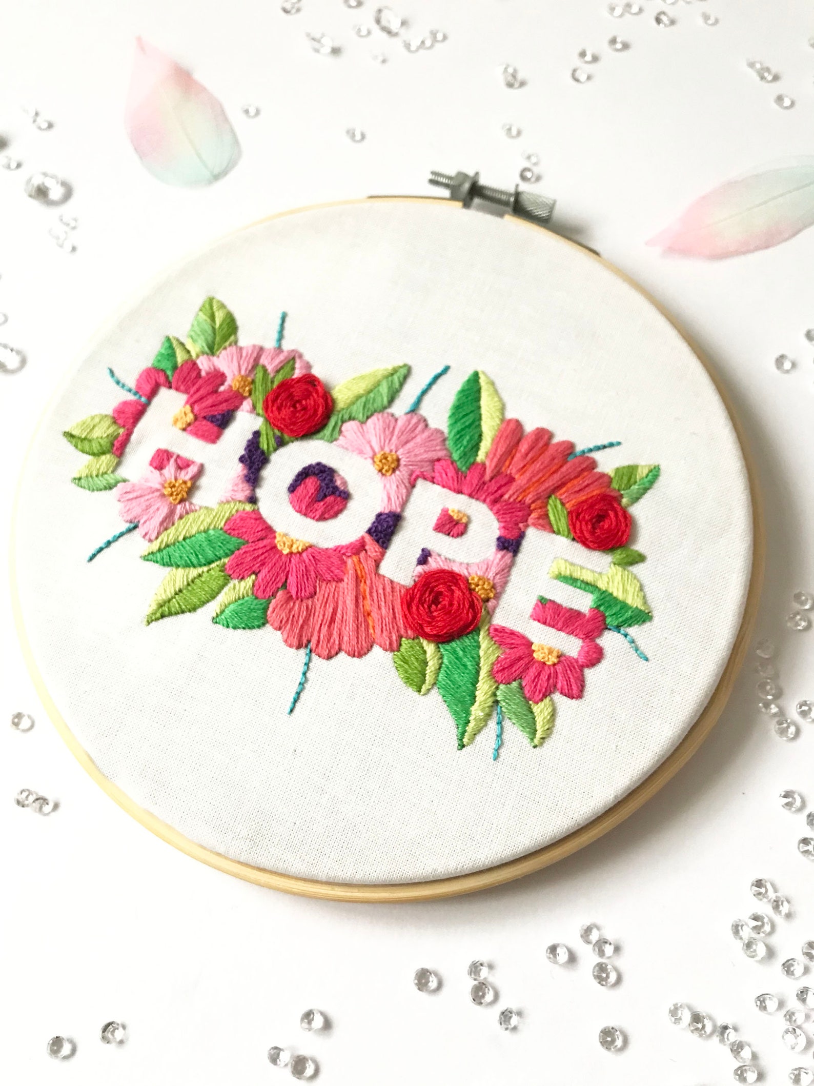 Hope Embroidery Pattern Needlecraft Embroidery Pattern - Etsy