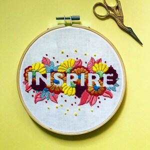 Inspire Embroidery Pattern, Needlecraft Pattern, Embroidery Pattern ...