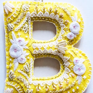 Embroidered Felt Alphabet Ornaments Pdf, Beginners Embroidery ...